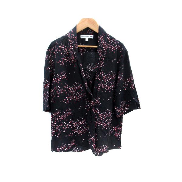 ユニクロ UNIQLO × イネス INES DELA FRESSANGE カジュアルシャツ 半袖 総柄 M マルチカラー 黒 ブラック /SM3 レディース【ブランド】ユニクロ UNIQLO【表記サイズ】M※実寸サイズをご確認ください。【...