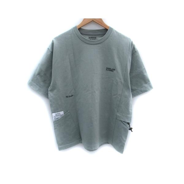 オリーブドラブ OLIVEDRAB Tシャツ カットソー 半袖 L オーバーサイズ ダスティブルー /SM34 メンズ【表記サイズ】L※実寸サイズをご確認ください。【実寸サイズ】肩幅：46cm　身幅：57cm　着丈：70cm　袖丈：24.5...