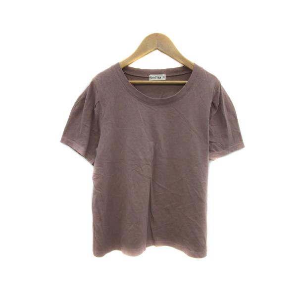 シェルター Sheltter Tシャツ カットソー 半袖 ラウンドネック 無地 F くすみピンク /YS29 レディース【ブランド】シェルター Sheltter【表記サイズ】F※実寸サイズをご確認ください。【実寸サイズ】肩幅：37cm　身幅...