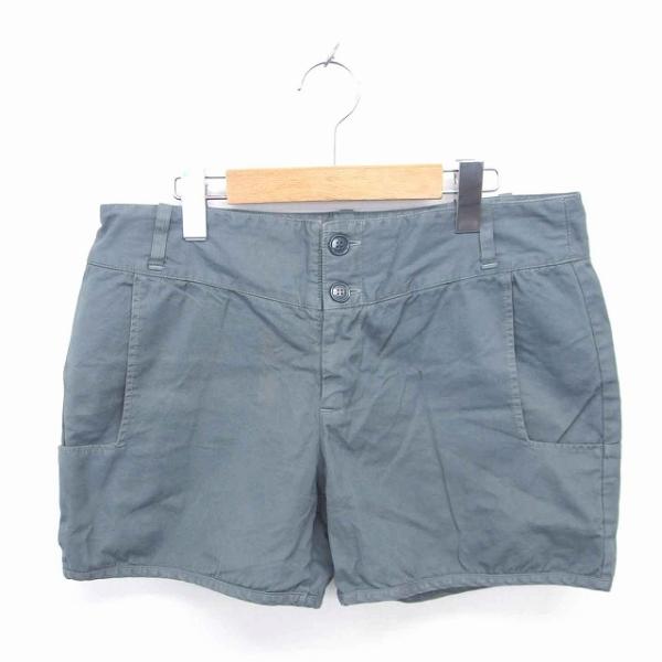 ケイビーエフ KBF アーバンリサーチ ショート パンツ ジップフライ 無地 シンプル 38 グリーン 緑 /TT29 レディース【ブランド】ケイビーエフ KBF アーバンリサーチ【表記サイズ】38【実寸サイズ】ウエスト：約80cm　もも幅...