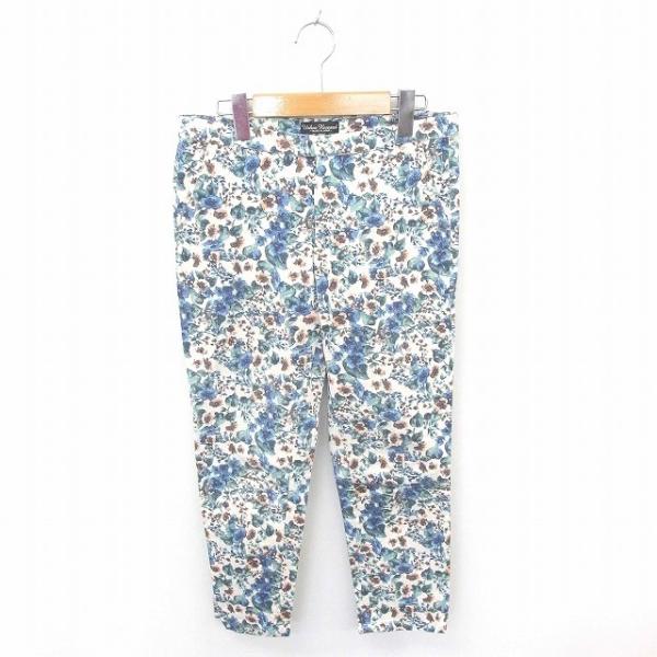 アーバンリサーチ URBAN RESEARCH パンツ テーパード 花柄 ジップフライ 綿 38 薄茶 青 ライトベージュ ブルー /TT29 レディース【ブランド】アーバンリサーチ URBAN RESEARCH【表記サイズ】38【実寸サイ...