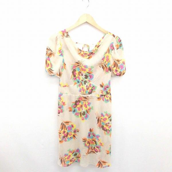 コルテスワークス CORTES WORKS ワンピース 膝下丈 花柄 プルオーバー 透け感 薄手 半袖 38 薄茶 ライトベージュ /TT43 レディース【ブランド】コルテスワークス CORTES WORKS【表記サイズ】38【実寸サイズ】...