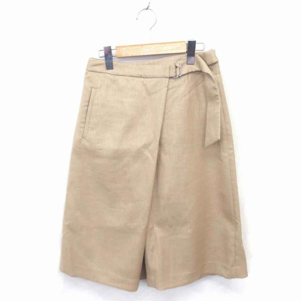 バビロン BABYLONE ガウチョ ワイド クロップド パンツ 38 ベージュ 茶 /TT29 レディース【ブランド】バビロン BABYLONE【表記サイズ】38【実寸サイズ】ウエスト：約64cm　もも幅：約30cm　裾幅：約34cm　股...