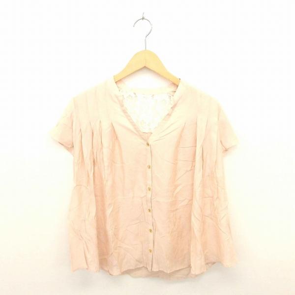 アバハウス ABAHOUSE Lade シャツ ブラウス レース 薄手 透け感 半袖 薄茶 ライトベージュ /TT53 レディース【ブランド】アバハウス ABAHOUSE【表記サイズ】サイズ表記なし(実寸サイズをご確認ください)【実寸サイズ...