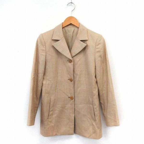 マリクレール MARIE CLAIRE ジャケット アウター テーラード 千鳥柄 ポケット ベージュ /ST41 レディース【ブランド】マリクレール MARIE CLAIRE【表記サイズ】サイズ表記なし。（実寸サイズをご覧ください）【実寸サ...
