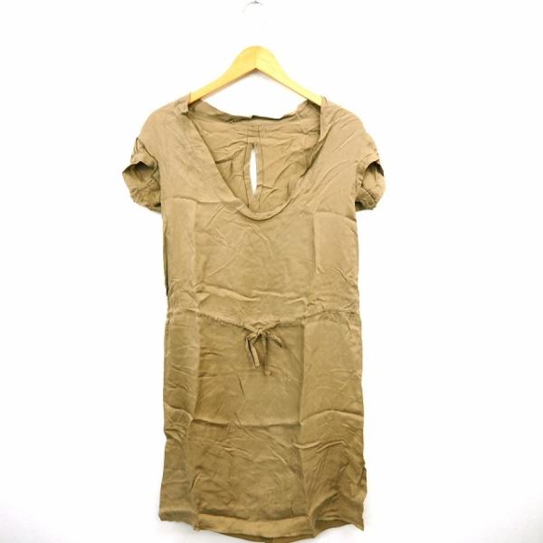 ブルーデブレス BLUE DE BRESSE ワンピース 無地 シンプル 丸首 ひざ丈 半袖 カーキ 深緑 /MT41 レディース【ブランド】ブルーデブレス BLUE DE BRESSE【表記サイズ】記載なし、実寸サイズをご確認ください。【...