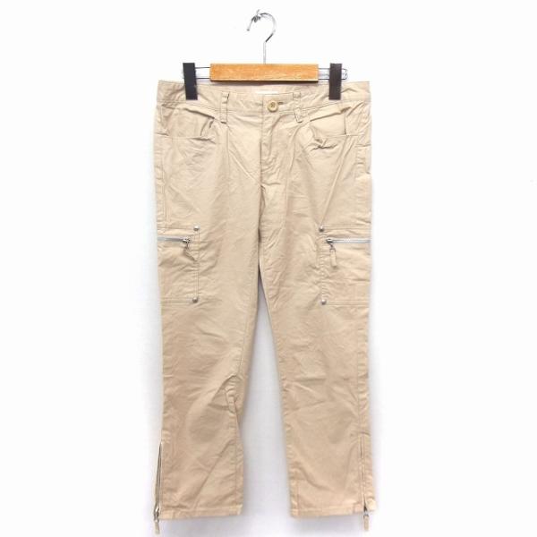 ヴィニー Vigny パンツ カーゴ クロップド 無地 コットン 綿 36 ベージュ /FT32 レディース【ブランド】ヴィニー Vigny【表記サイズ】36【実寸サイズ】ウエスト：約70cm　もも幅：約23cm　裾幅：約15cm　股上：約...