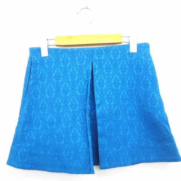 DECEIVE スカート ボトムス 台形 レース ミニ ショート 1 S ブルー 青 /MT43 レディース【表記サイズ】1 (S)【実寸サイズ】ウエスト：約70cm　ヒップ：約80cm　スカート丈：約35cm　　【素材】ポリエステル100...