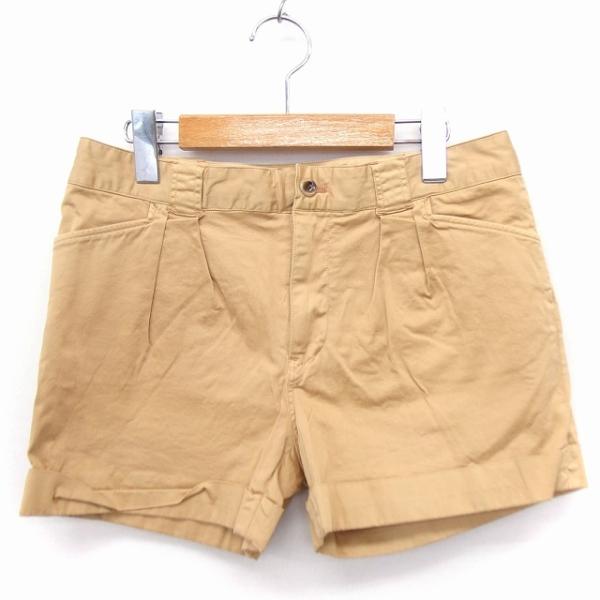 ノートエシロンス note et silence ショートパンツ ロールアップ 無地 コットン 綿 F ベージュ /FT24 レディース【ブランド】ノートエシロンス note et silence【表記サイズ】F【実寸サイズ】ウエスト：約7...