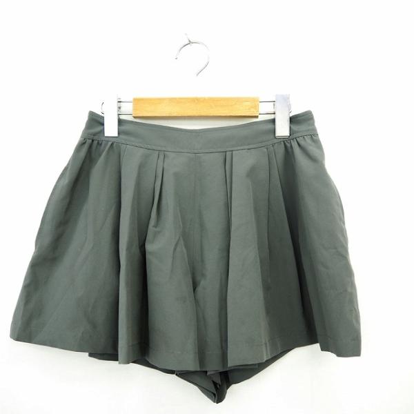 フリーズフレーズ FREE'S PHRASE キュロット パンツ ボトムス 無地 シンプル ミニ ショート S グレー /MT4 レディース【ブランド】フリーズフレーズ FREE'S PHRASE【表記サイズ】S【実寸サイズ】ウエスト：約6...