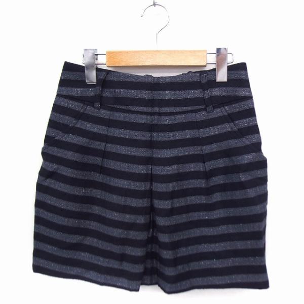 カリアング KariAng スカート ボーダー ラメ混 コクーン タック ミニ S グレー 灰 /FT9 レディース【ブランド】カリアング KariAng【表記サイズ】S【実寸サイズ】ウエスト：約66-72cm　ヒップ：約94cm　スカート...
