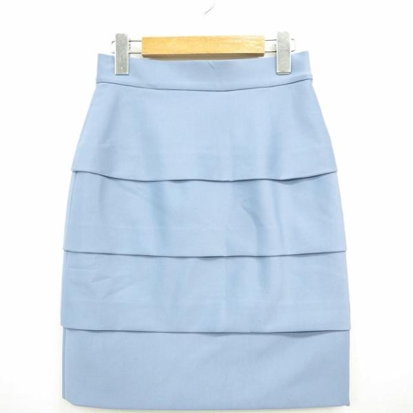 コルテスワークス CORTES WORKS タイトスカート ひざ丈 無地 シンプル 36 ライトブルー /MT40 レディース【ブランド】コルテスワークス CORTES WORKS【表記サイズ】36【実寸サイズ】ウエスト：約60cm　ヒップ...