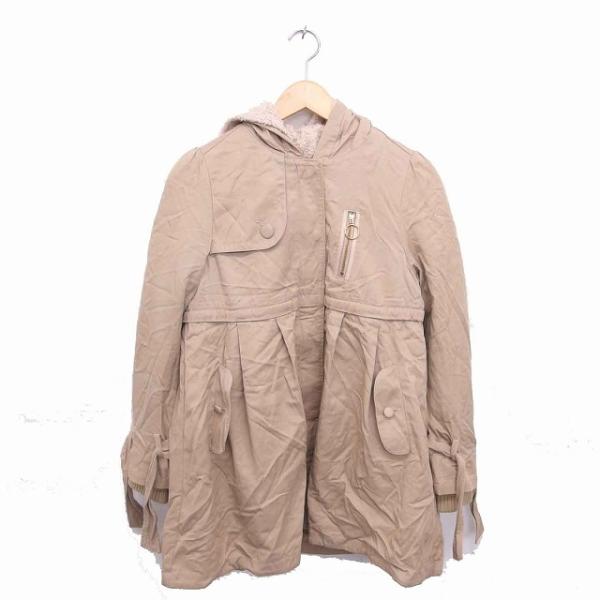 ミニマム MINIMUM コート アウター ミドル フード ボア ライナー 1 ベージュ 茶 /TT29 レディース【ブランド】ミニマム MINIMUM【表記サイズ】1【実寸サイズ】肩幅：約34cm　身幅：約46cm　袖丈：約63cm　着丈...