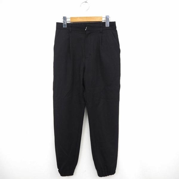 アルアバイル allureville テーパード パンツ ジップフライ 無地 シンプル ウール 1 黒 ブラック /TT18 レディース【ブランド】アルアバイル allureville【表記サイズ】1【実寸サイズ】ウエスト：約64cm　もも...