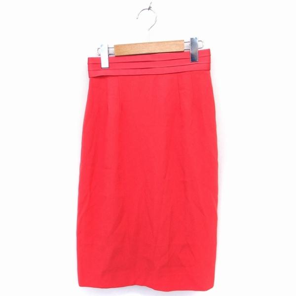 ミッシェルドゥセ michel doucet タイト スカート ロング ウエスト折り返し レッド 赤 /FT12 レディース【表記サイズ】実寸サイズをご確認ください。【実寸サイズ】ウエスト：約64cm　ヒップ：約90cm　スカート丈：約65...