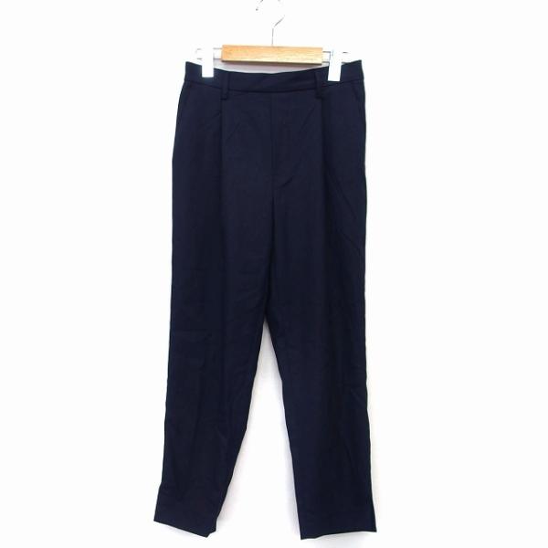 ロペピクニック ROPE Picnic テーパード パンツ センタープレス デニム タック 裾スリット 36 ネイビー 紺 /HT25 レディース【ブランド】ロペピクニック ROPE Picnic【表記サイズ】36【実寸サイズ】ウエスト：約...