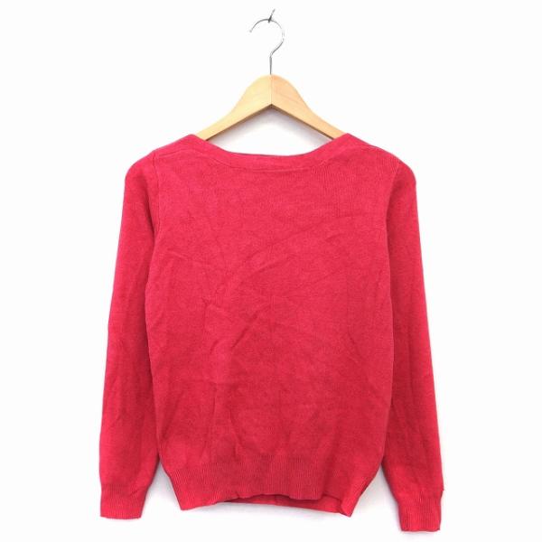 テチチ Te chichi イスパハン Ispahan ニット セーター カットソー 長袖 ヘンリーネック 無地 切替リブ M ピンクパープル 紫 /HT18【ブランド】テチチ Te chichi【表記サイズ】M【実寸サイズ】肩幅：約33c...