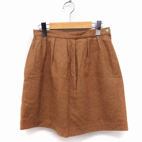 アバハウス ABAHOUSE Lade タック フレア スカート ミニ ウール 36 キャメル 茶 /FT33 レディース【ブランド】アバハウス ABAHOUSE【表記サイズ】36【実寸サイズ】ウエスト：約66cm　ヒップ：約106cm　ス...