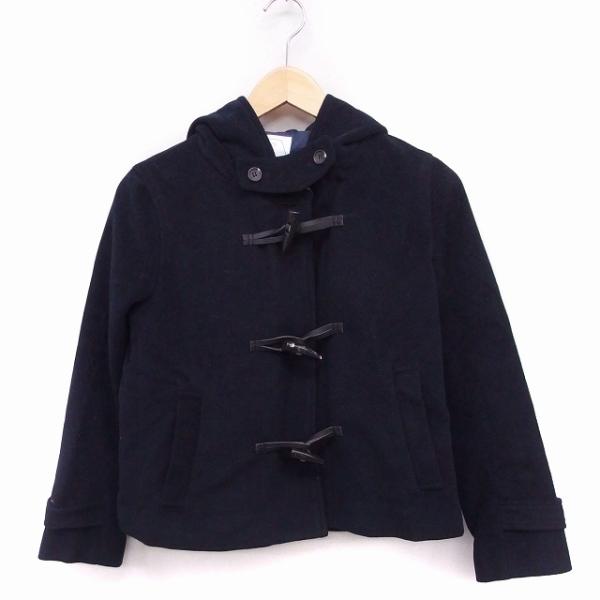 イーハイフンワールドギャラリー E HYPHEN WORLD GALLERY ダッフルコート アウター ショート丈 フード 無地 F ネイビー 紺 /FT1 レディース【ブランド】イーハイフンワールドギャラリー E HYPHEN WORLD...