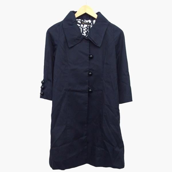 フリーズフレーズ FREE'S PHRASE ボリュームカラー コート ミドル丈 無地 シンプル 英字 ベルト コットン 綿 S ブラック /HT30 レディース【ブランド】フリーズフレーズ FREE'S PHRASE【表記サイズ】S【実寸...