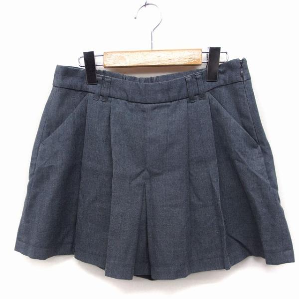 プーラフリーム pour la frime タック キュロットパンツ ショート 無地 S グレー /FT29 レディース【ブランド】プーラフリーム pour la frime【表記サイズ】S【実寸サイズ】ウエスト：約72-80cm　もも幅：...