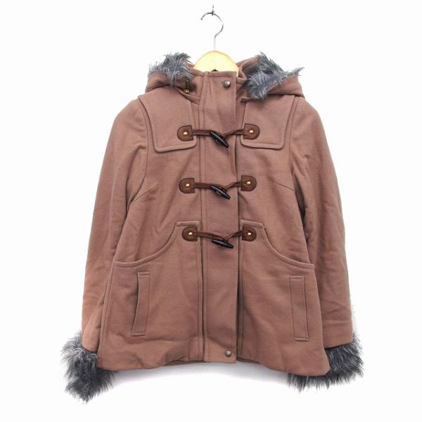 コルテスワークス CORTES WORKS ダッフル コート アウター ショート フェイクファー ジップアップ 38 茶 ブラウン /NT28 レディース【ブランド】コルテスワークス CORTES WORKS【表記サイズ】38【実寸サイズ】...