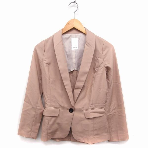 ラボラトリーワーク laboratory work ショールカラー ジャケット アウター シングル 無地 S ベージュ /FT40 レディース【ブランド】ラボラトリーワーク laboratory work【表記サイズ】S【実寸サイズ】肩幅：...