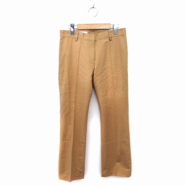 セルッチオ CERCHIO パンツ スラックス ストレート コットン 綿 ジップフライ 無地 S ライトブラウン /NT6 レディース【ブランド】セルッチオ CERCHIO【表記サイズ】S【実寸サイズ】ウエスト：約71cm　もも幅：約24....