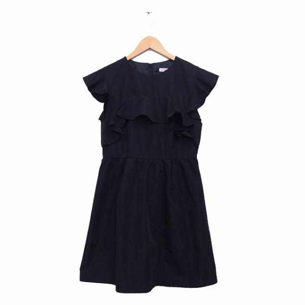 バナーバレット Banner Barrett ワンピース ミニ 半袖 フリル袖 シンプル 38 ブラック 黒 /KT39 レディース【ブランド】バナーバレット Banner Barrett【表記サイズ】38【実寸サイズ】肩幅：約35cm　身...