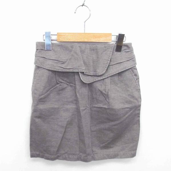 ミスティック mystic タイト スカート ミニ 薄手 麻 リネン グレー /TT29 レディース【ブランド】ミスティック mystic【表記サイズ】サイズ表記なし(実寸サイズをご確認ください)【実寸サイズ】ウエスト：約60cm　ヒップ：...