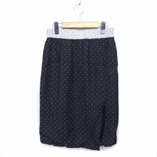 アメリカンラグシー AMERICAN RAG CIE スカート タイト ひざ丈 ひざ下 フロントクロス 透け感 ドット F 黒 ブラック /NT16 レディース【ブランド】アメリカンラグシー AMERICAN RAG CIE【表記サイズ】F...