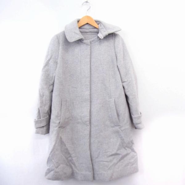 レスピレーション respiration ステンカラー コート ロング シンプル M グレー 灰 /KT42 レディース【ブランド】レスピレーション respiration【表記サイズ】M【実寸サイズ】肩幅：約38cm　身幅：約39cm　袖...