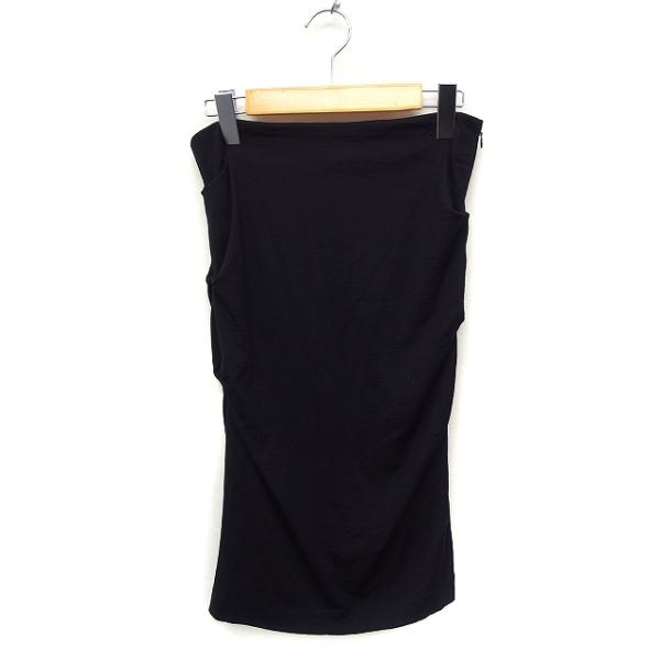 ヒコルヒラー hicole hiller ニット サイドドレープ タイトスカート ひざ下丈 ミディ丈 無地 ウール 2 ブラック 黒 /FT16 レディース【ブランド】ヒコルヒラー hicole hiller【表記サイズ】2【実寸サイズ】ウ...