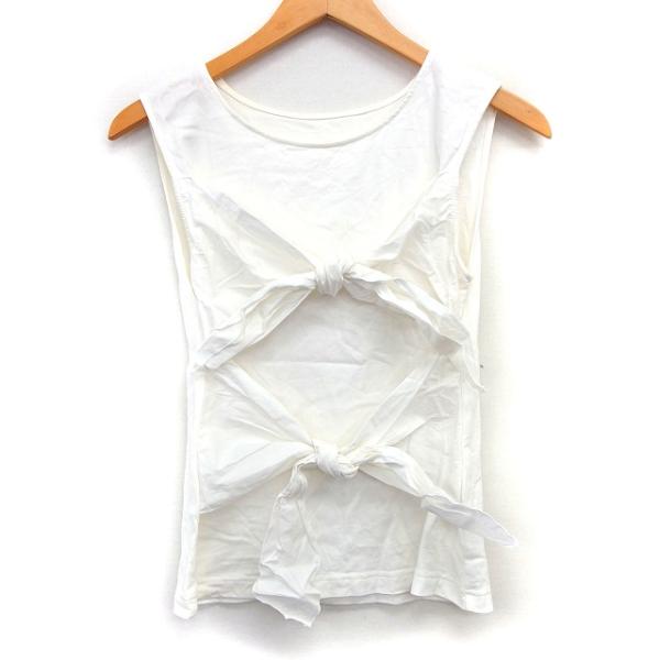 レイビームス Ray Beams カットソー ノースリーブ 無地 シンプル 切替 リボン 丸首 コットン 綿 アイボリー 白 /HT18 レディース【ブランド】レイビームス Ray Beams【表記サイズ】表記なし実寸サイズをご確認ください...
