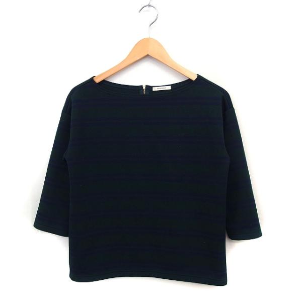 シンプリシテェ Simplicite ボーダー カットソー Tシャツ 七分袖 ボートネック グリーン 緑 ネイビー 紺 /FT43 レディース【ブランド】シンプリシテェ Simplicite【表記サイズ】記載なし実寸サイズをご確認ください。...