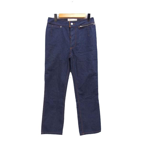 ズッカトラバイユ ZUCCa TRAVAIL デニム ジーンズ ストレート パンツ ボタンフライ 無地 0 ブルー 青 /FT21 レディース【ブランド】ズッカトラバイユ ZUCCa TRAVAIL【表記サイズ】0【実寸サイズ】ウエスト：約...