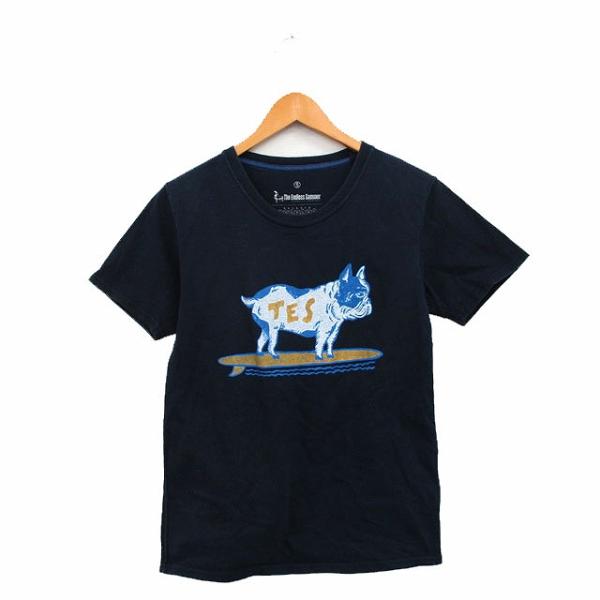 ローズバッド ROSE BUD Tシャツ カットソー 半袖 コットン プリント S ネイビー 紺 /KT21 レディース【ブランド】ローズバッド ROSE BUD【表記サイズ】S【実寸サイズ】肩幅：約40cm　身幅：約45cm　着丈：約63...