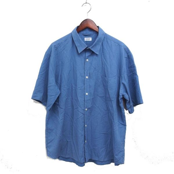 プラスワン PLUS ONE ショートスリーブ シャツ カジュアル 無地 XL ブルー 青 /FT32 メンズ【ブランド】プラスワン PLUS ONE【表記サイズ】XL【実寸サイズ】肩幅：約52cm　身幅：約64cm　袖丈：約26cm　着丈...