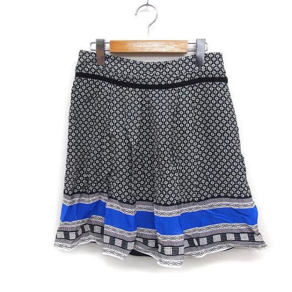 PHILOSOPHY di ALBERTA FERRETTI 柄プリント ボックスプリーツ スカート ミニ I38 ブラック 黒 /FT42 レディース【ブランド】フィロソフィーディアルベルタフェレッティ PHILOSOPHY di ALB...