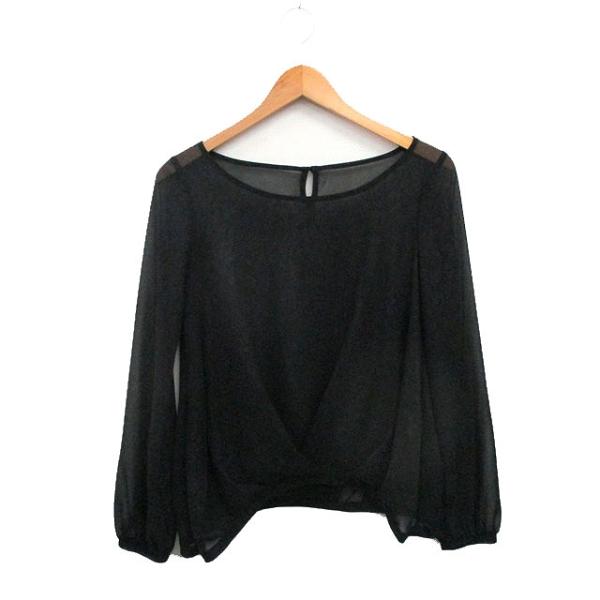 クードシャンス CdeC COUP DE CHANCE ブラウス シャツ プルオーバー 長袖 ヒョウ柄 38 ブラック 黒 /KT27 レディース【ブランド】クードシャンス CdeC COUP DE CHANCE【表記サイズ】38【実寸サイ...