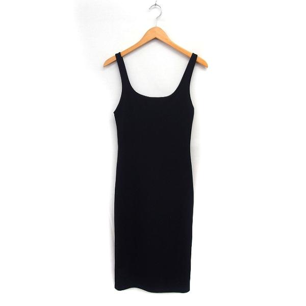 ザラ ZARA ニット ノースリーブ ワンピース ロング丈 スリット 無地 M ブラック 黒 /FT24 レディース【ブランド】ザラ ZARA【表記サイズ】EUR MUSA MMEX 28【実寸サイズ】身幅：約36cm　総丈：約108cm　...