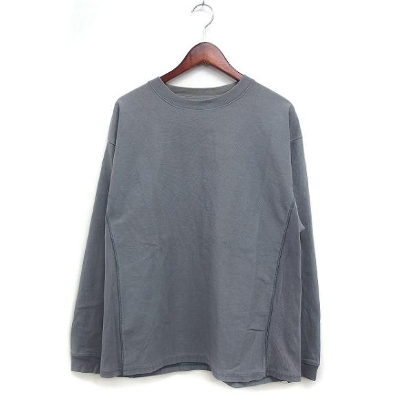 ジーンズファクトリークローズ JEANS FACTORY Clothes ヘビーウェイト Tシャツ カットソー 長袖 丸首 コットン 綿 L グレー /FT38 メンズ【表記サイズ】L【実寸サイズ】肩幅：約52cm　身幅：約60cm　袖丈：...