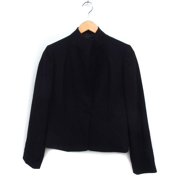 アツキオオニシ ATSUKI ONISHI 1ボタン ジャケット シングル 無地 15AR ブラック 黒 /FT30 レディース【表記サイズ】15AR【実寸サイズ】肩幅：約38cm　身幅：約50cm　袖丈：約60cm　着丈：約50cm　　【...