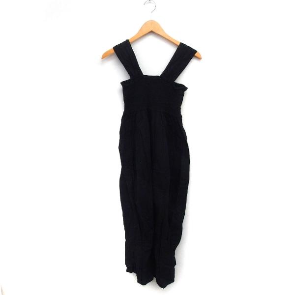 アーバンリサーチ URBAN RESEARCH シャーリング ワンピース ロング丈 ノースリーブ ギャザー 無地 コットン F ブラック /FT32 レディース【ブランド】アーバンリサーチ URBAN RESEARCH【表記サイズ】free...