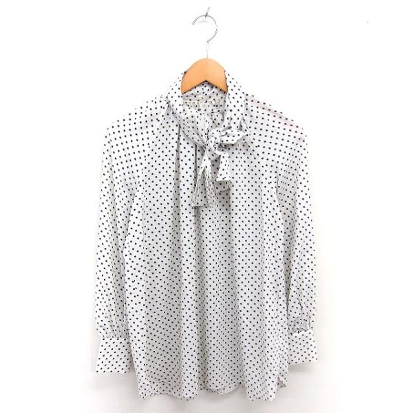 ダーマコレクション dama collection ブラウス ボウタイ リボン カットソー ドット プルオーバー 長袖 9R アイボリー ブラック 黒 /TT レディース【ブランド】ダーマコレクション dama collection【表記サ...