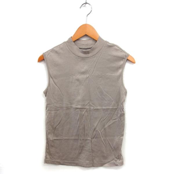 マッセメンシュ MASSE MENSCH ノースリーブ カットソー  コットン 綿 モックネック 無地 グレージュ /NT10 レディース【ブランド】マッセメンシュ MASSE MENSCH【表記サイズ】表記なし実寸サイズをご確認ください【...