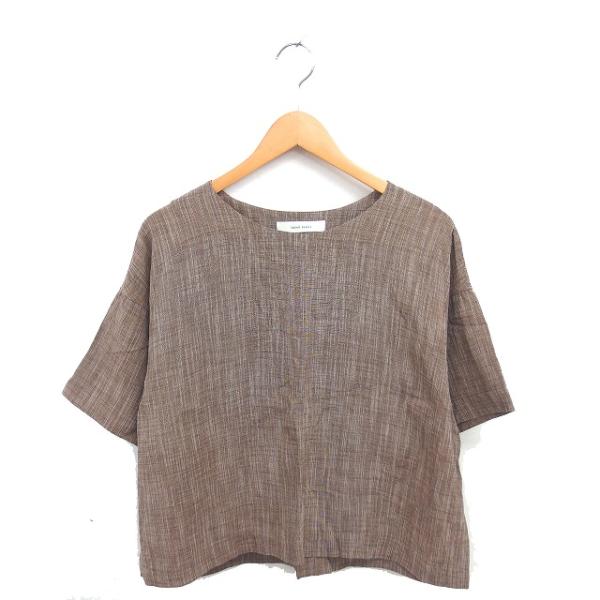 イッペイ タケイ ippei takei カットソー ワイド ゆったり リネン混 ボートネック 五分袖 茶 ブラウン /TT レディース【ブランド】イッペイ タケイ ippei takei【表記サイズ】サイズ表記なし(実寸サイズをご確認くだ...