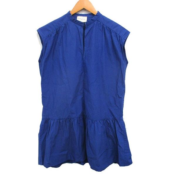 ユナイテッドアローズ UNITED ARROWS ヘムフレア チュニック ノースリーブ スラッシュドネック 無地 コットン ブルー 青 /FT24 レディース【ブランド】ユナイテッドアローズ UNITED ARROWS【表記サイズ】表記なし...