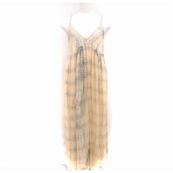 メドモワゼル パリ MES DEMOISELLES PARIS キャミワンピ ワンピース ロング 総柄 フレア プルオーバー ノースリーブ 38 ベージュ 薄茶 /TT レディース【ブランド】メドモワゼル パリ MES DEMOISELLE...