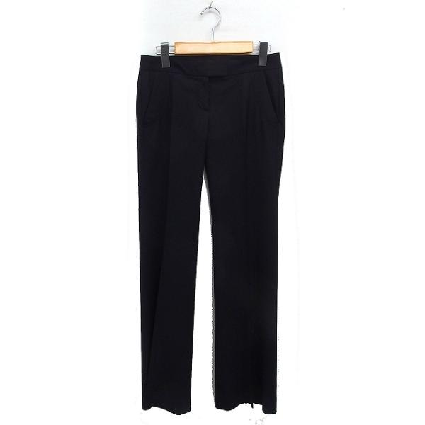 セオリー Theory スラックス センタープレス パンツ フルレングス 無地 ウール XO ブラック 黒 /FT13 レディース【ブランド】セオリー Theory【表記サイズ】XO【実寸サイズ】ウエスト：約68cm　もも幅：約22cm　裾...